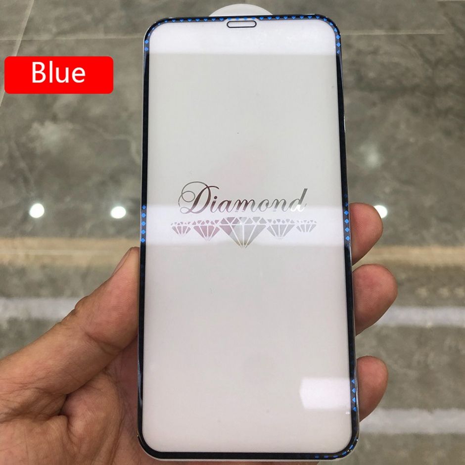 Diamond Protective Tempered Glass On The For IPhone XS XR X 10 Glass ...