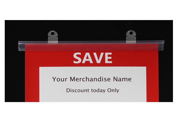 2021 52cm PVC Plastic Poster Hanger Hook Rail Banner Snap Rod Banner ...