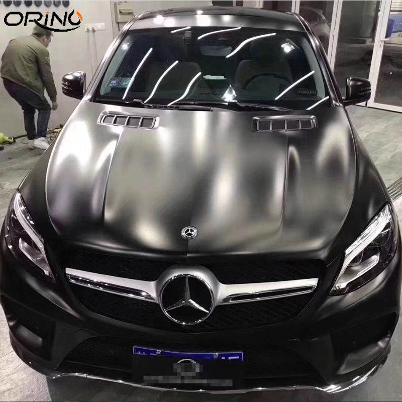 2021 Classic Matte Pearl Metallic Black Car Wrap Foil Sticker Satin ...