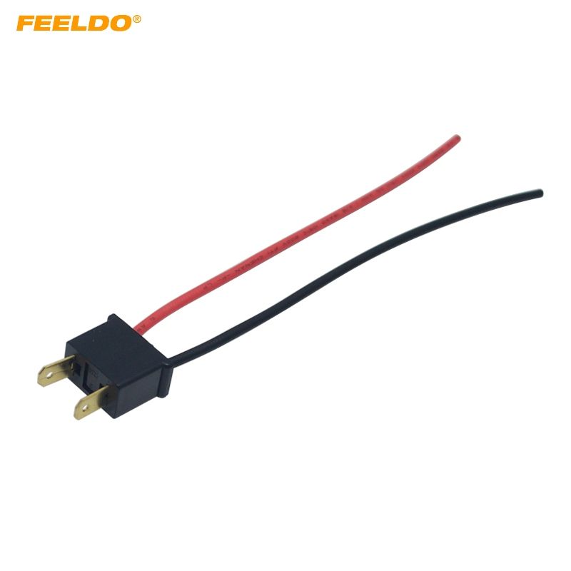 2021 FEELDO Car Headlight Cable H7 Male Connector Plug Lamp Bulb Socket ...