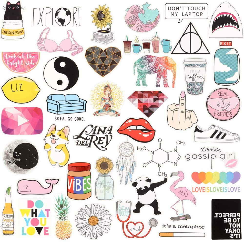 2021 Wholesale Pack Cute Lovely Trendy Stickers Perfect For Bottle ...