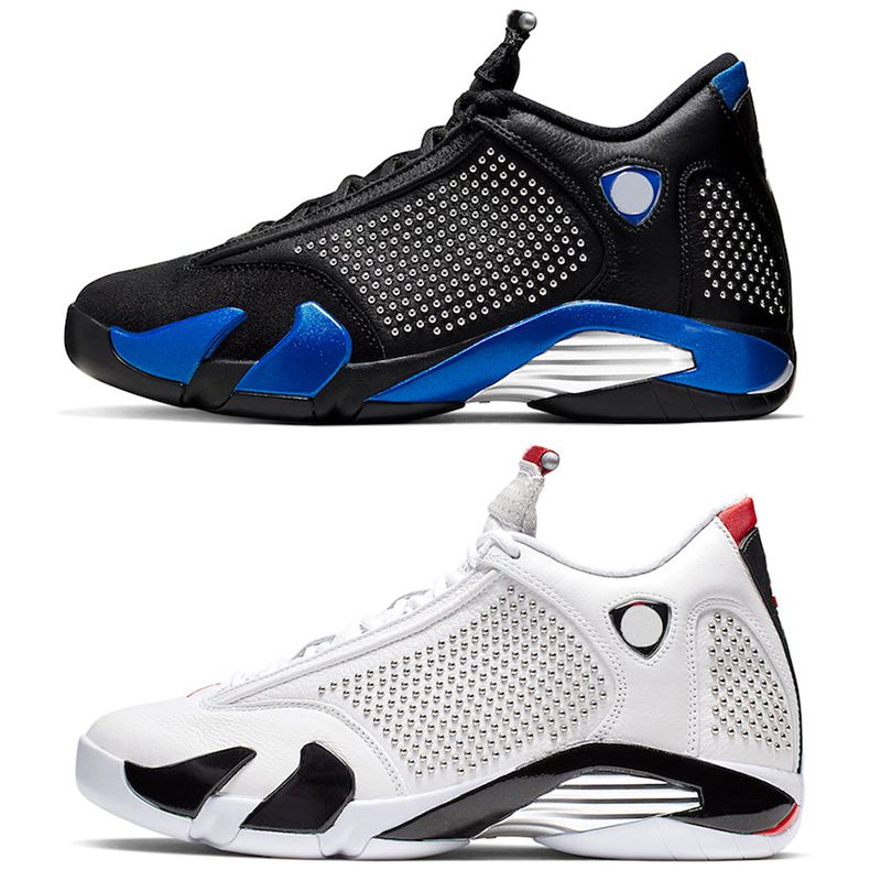 2020 14s Men Basketball Shoes 14 Black White Yellow Red Suede Candy ...