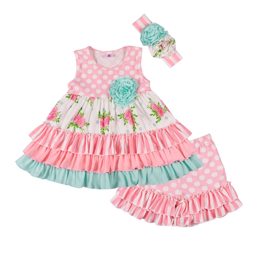 2020 New Cute Baby Girls Clothing Set Kids Pink Dot Ruffle Floral Top 2020-new-cute-baby-girls-clothing-set-kids-pink-dot-ruffle-floral-top