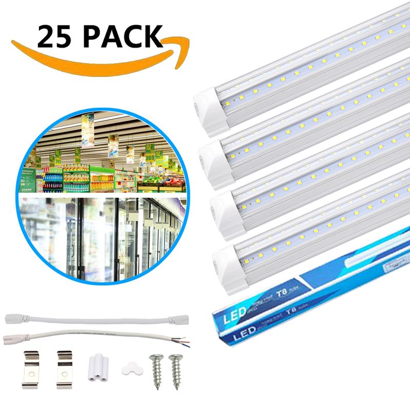 LED T8 V Shape Integrated 8ft Tube Lights Fixture , LED Tube Light ...
