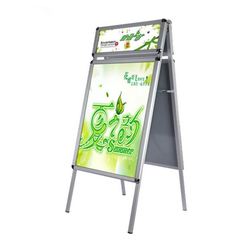 2020 Aluminum Outdoor Poster Stand With Poster Header Strong Steel ...