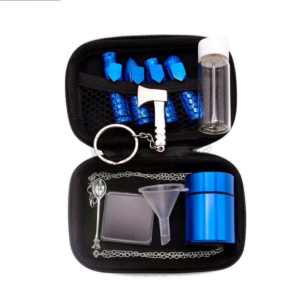 2021 Tobacco Snuff Snorter Kit Aluminum Snuff Snorter Sniff Dispenser ...