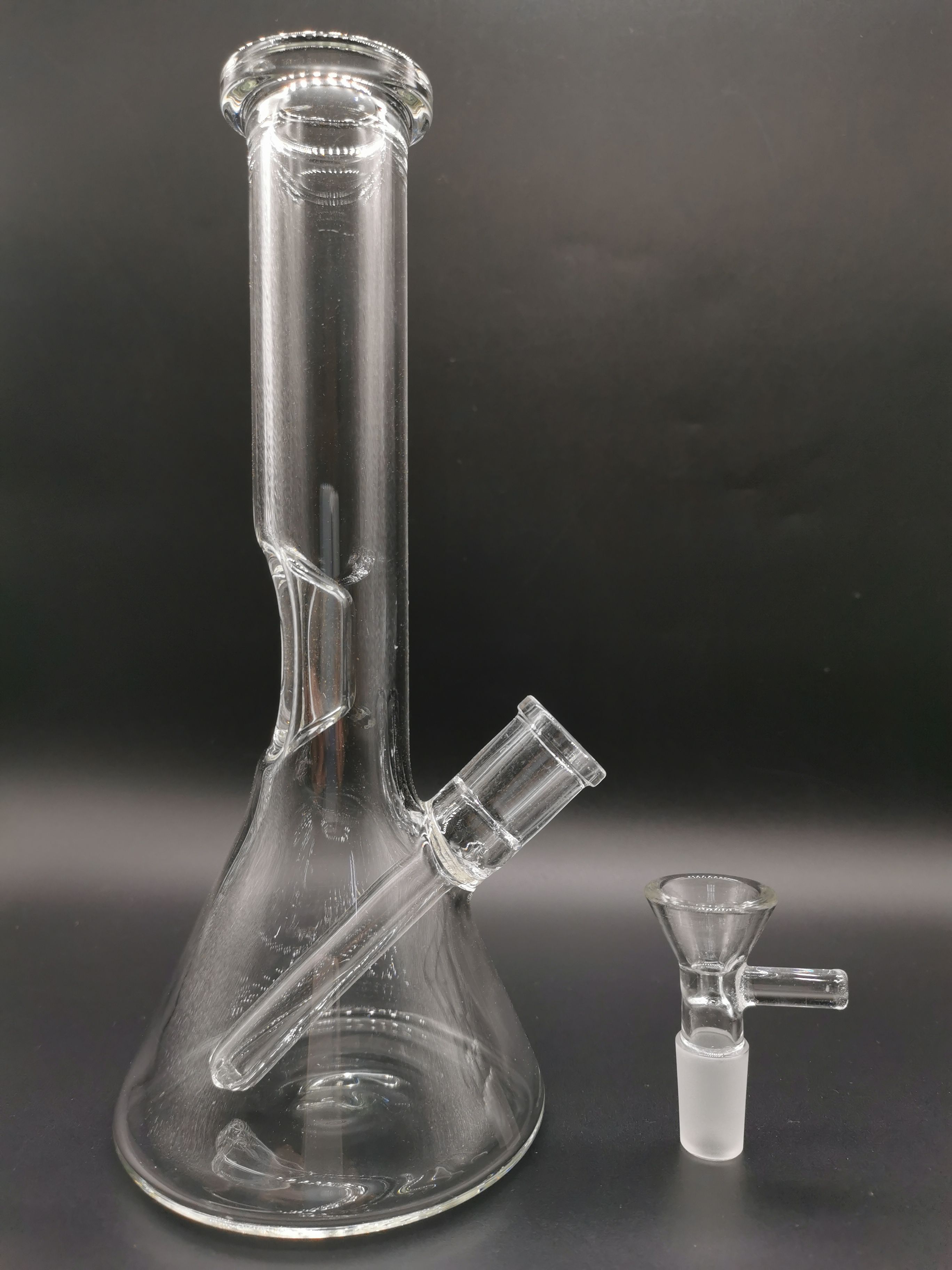 2021 Simple Type Beaker Clear Glass Bong Inline Tube Beaker Oil Burner ...