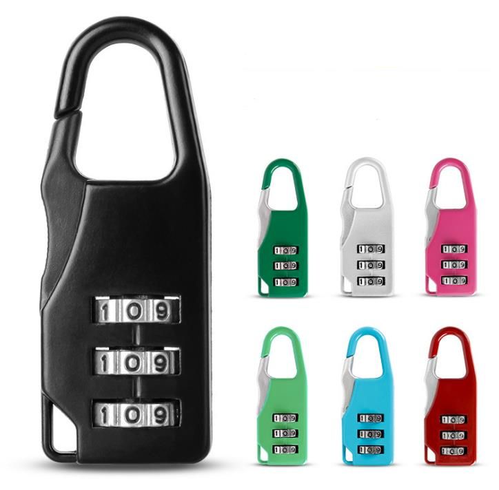 2020 3 Digit Number Combination Keyed Padlocks Password Lock Zinc Alloy ...