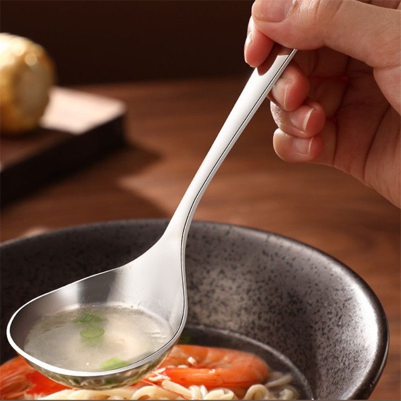 2021 Stainless Steel Soup Spoon Korean Cuisine Hot Pot Spoon Cookware ...