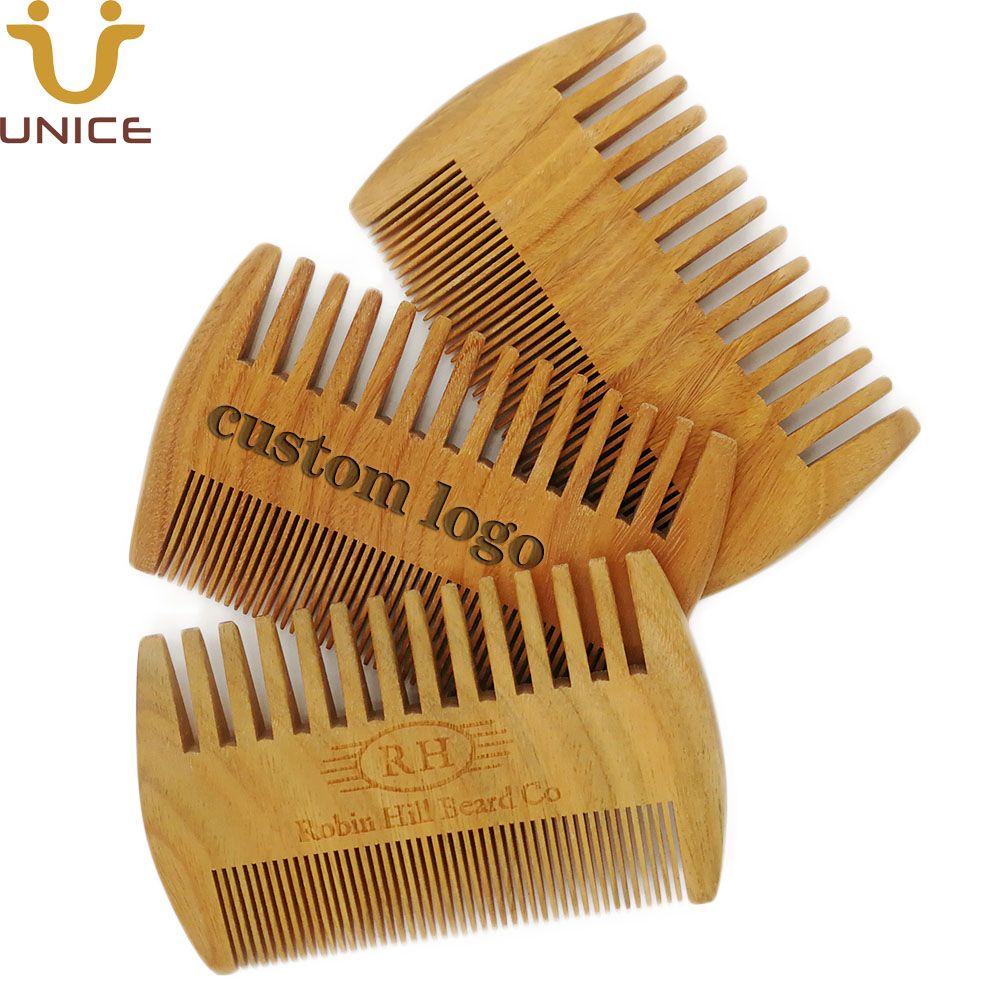 MOQ Good Quality Amazon Hot Sale Green Sandalwood Combs Double Sided ...