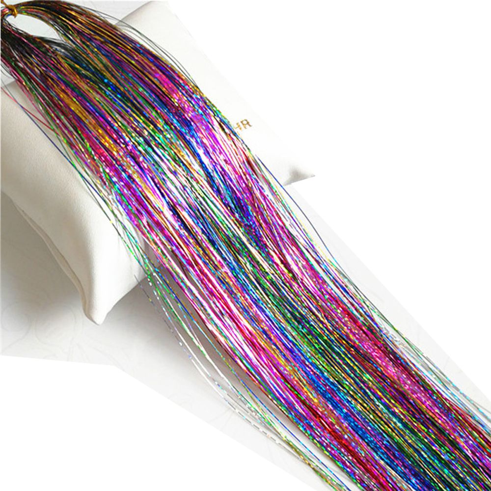 Women'S Hair Tinsel Loop Feather Hair Extension 100cm Synthetic New ...