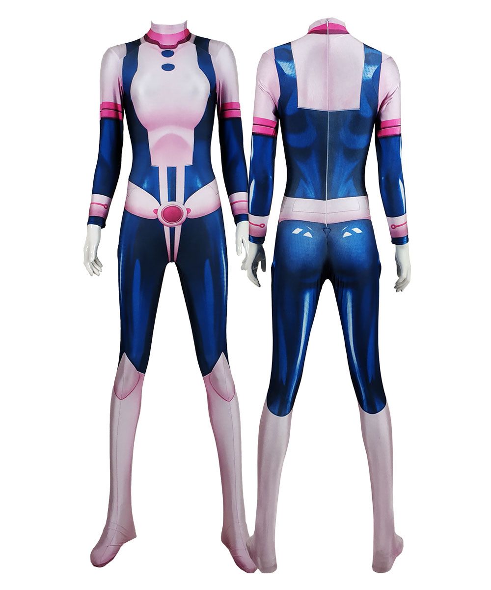 Uraraka Costume My Hero Academia Ochaco Uraraka Cosplay Costume Lycra Zentai Bodysuit Halloween