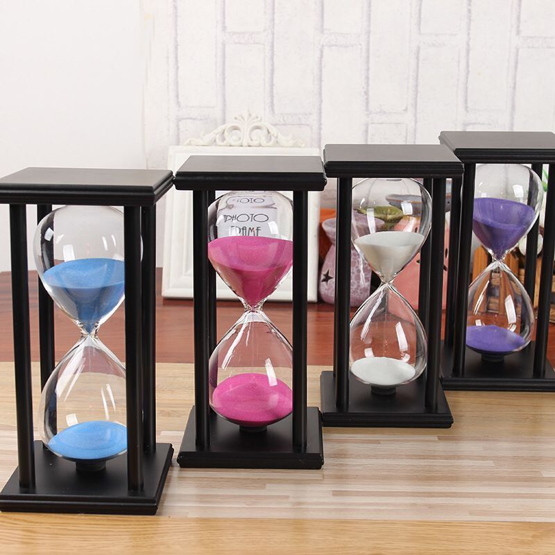 10/15/20/30/45/60 Minutes Hourglass Timer Kitchen School Modern Wooden ...