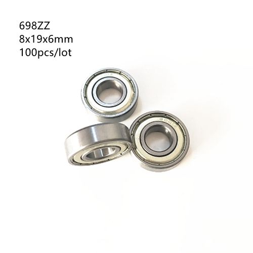 2021 698ZZ 698Z 698 ZZ 8*19*6mm Deep Groove Ball Bearings Metal Cover ...