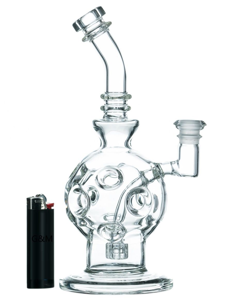 2021 Mother Ships Exosphere Glass Bongs Fab Egg Smoking Glass Water ...