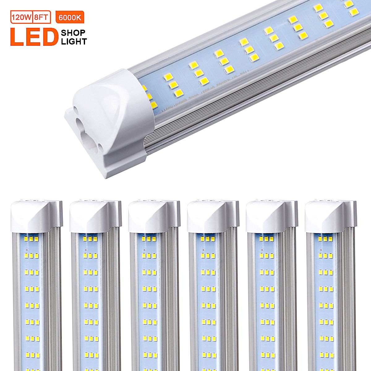 Stock In US + 8ft Led Tubes Light 120W Integrated T8 Led Light Tube 8 ...