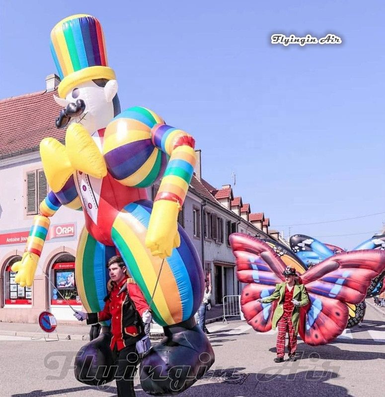 2021 Customized Parade Performance Walking Inflatable Clown Puppet 3.5m ...