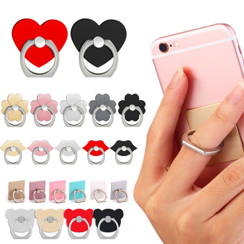 2020 Finger Ring Cell Phone Ring Holder Bracket Metal Lazy Ring Buckle ...