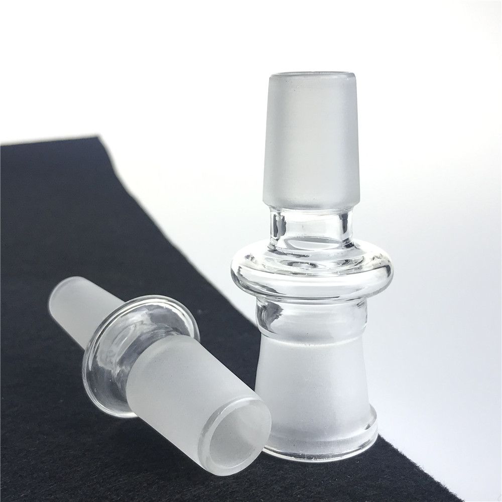 Acheter 14mm 18mm Bong En Verre Adaptateur Épais Pyrex Mâle Femelle