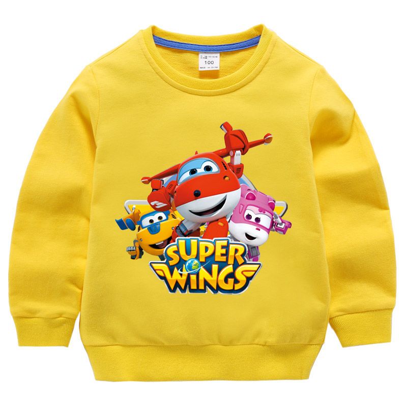 1 10Y Costume Jet Super Wings Clothes Girls Tops Long Sleeve Tshirt ...