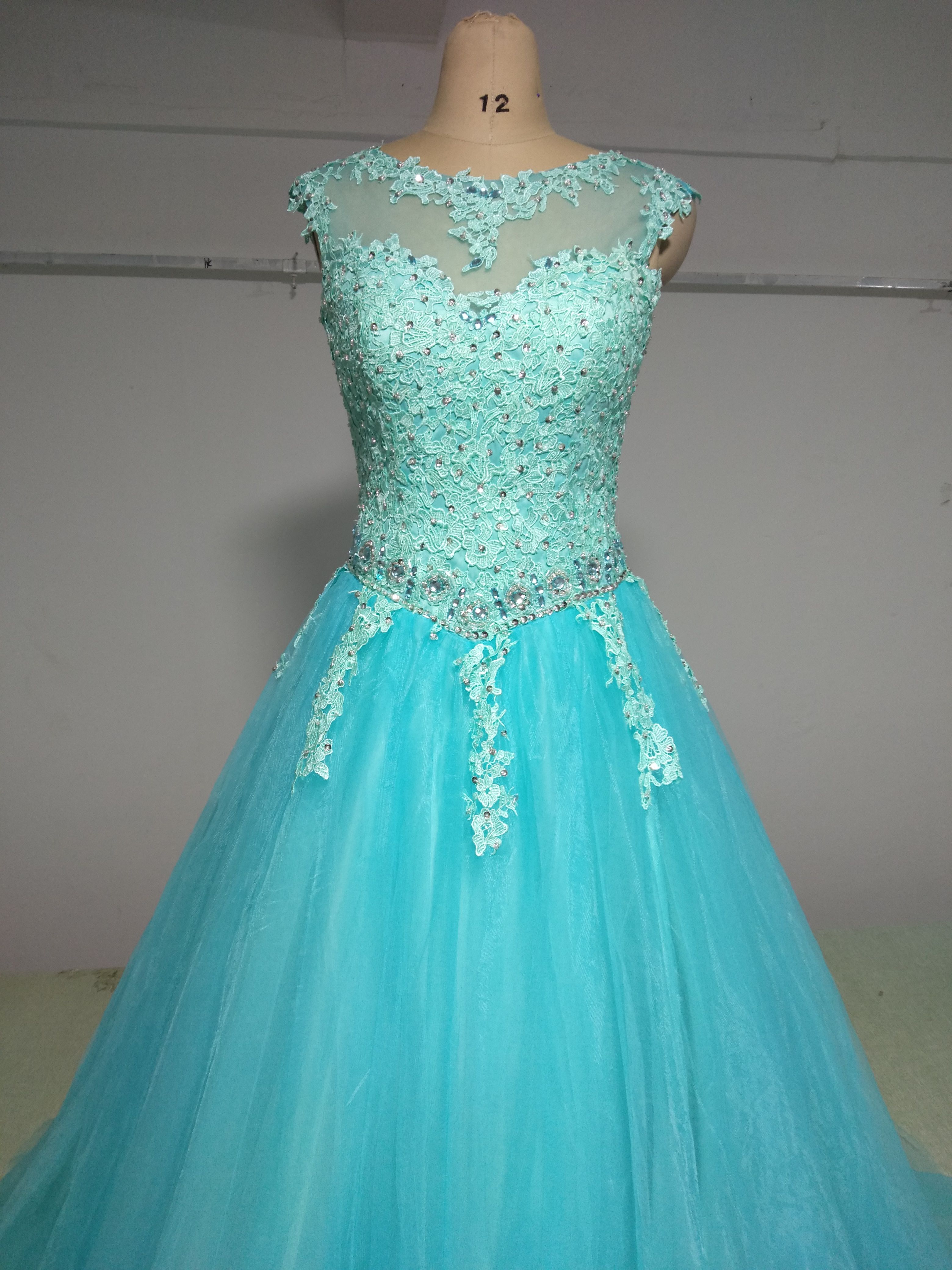 Prom Dresses Multi Layer Net With Heart Shaped Collar Trailing Tail ...