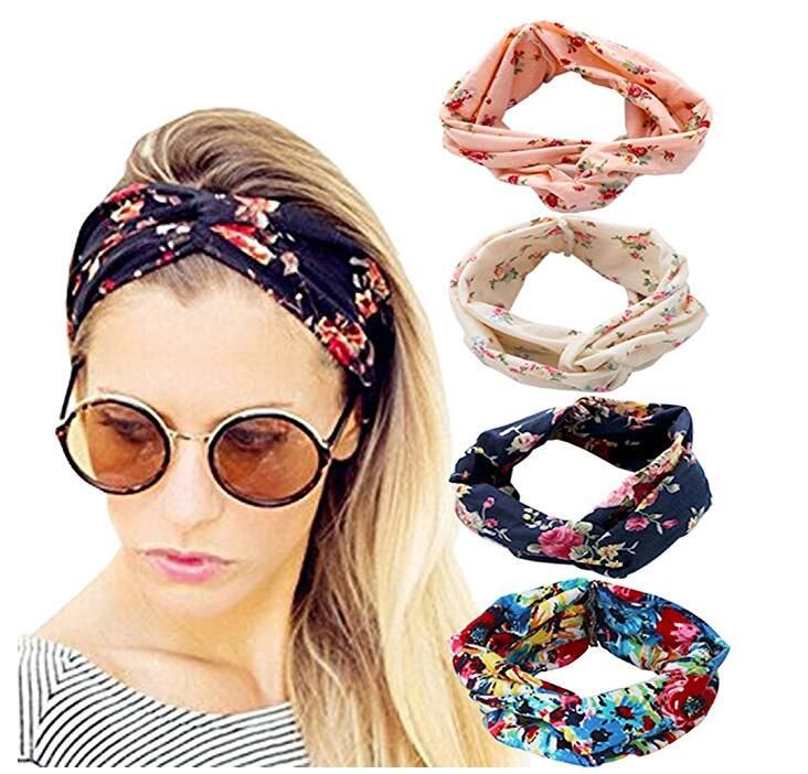 Designer Headband Luxury Headband Women Girls Vintage Elastic Printed