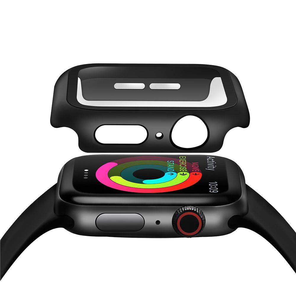 360 Full Cover Tempered Glass For Apple Watch 44mm 38mm 42mm 40mm ...