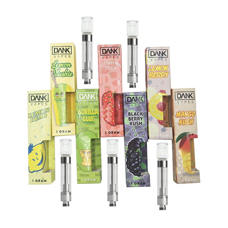 Dank Vapes Cartridge Pack 510 Thread 1.0ml 1 Gram Ceramic Coil Vape ...