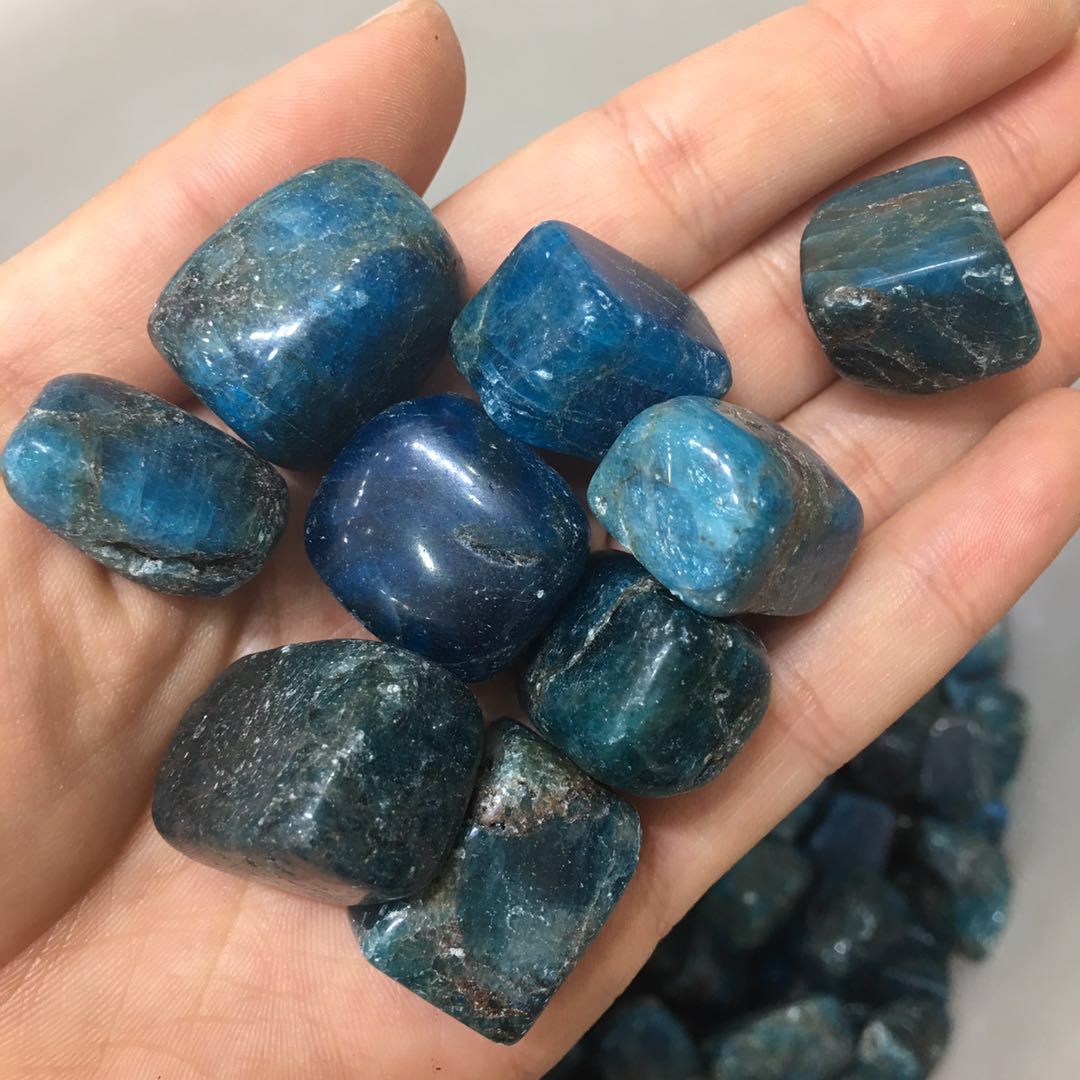 2021 Energy Stone Natural Apatite Tumbled Stones Reiki Healing Quartz ...