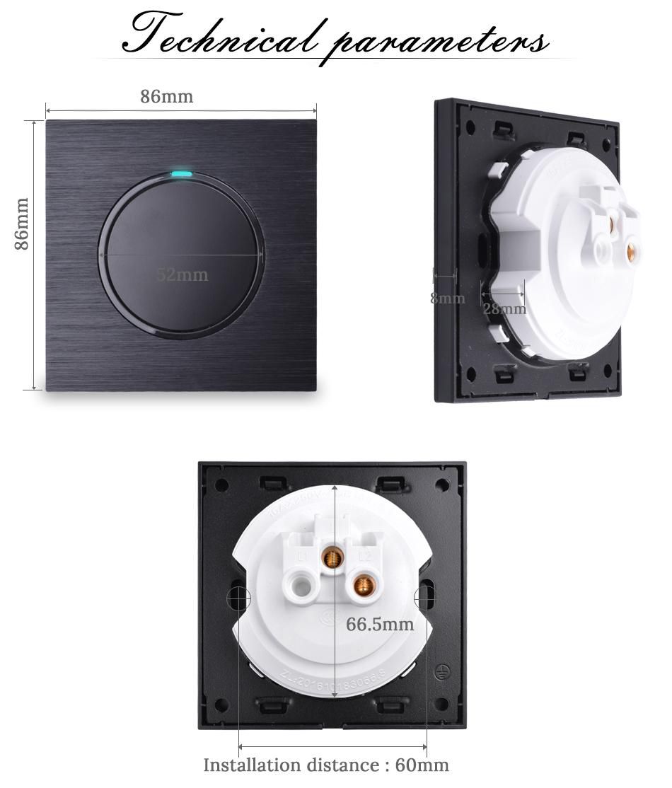 2021 Wall Light Switch With LED Indicator Coswall Luxurious 1 Gang 1 ...