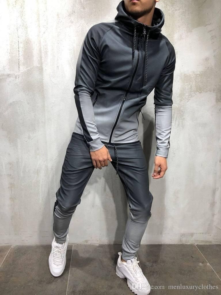 2021 Designer Men'S Tracksuits Fashion Spring Hiphop Cardigan Hoodies ...