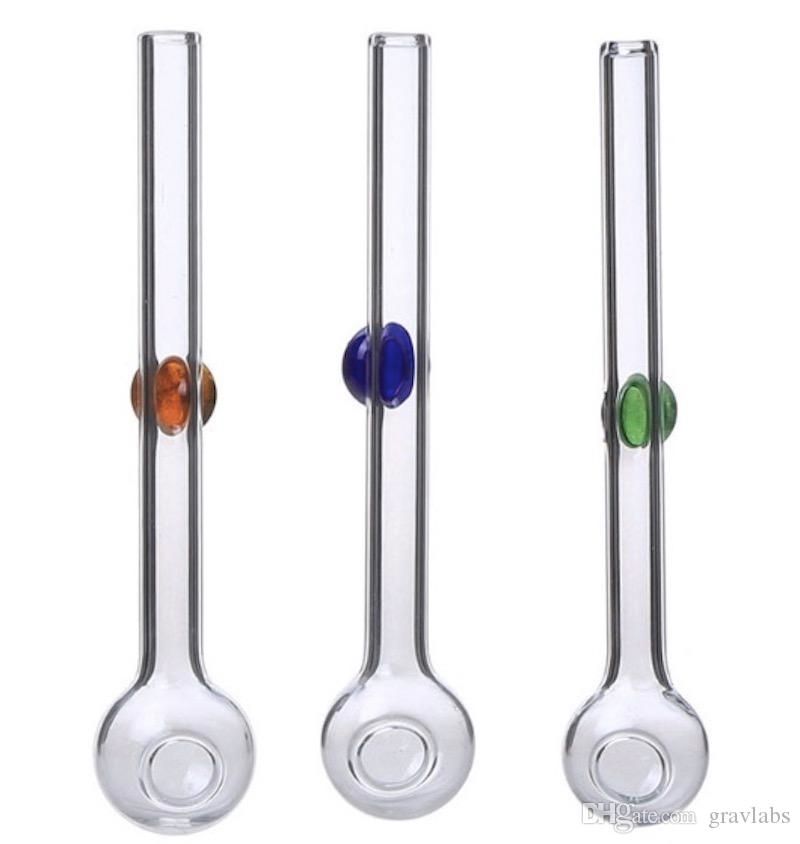 Colorful Pyrex Thick Heady Glass Straight Oil Burners Pipe Water Pipes ...