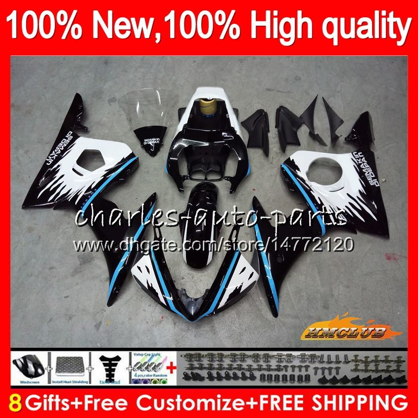 Body Kit For YAMAHA YZF600 YZF 600 R 6 600CC Hot Blue Blk YZF R6 03 05 ...
