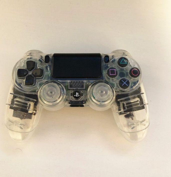 2021 PS4 V1 Controller Custom Clear Transparent Housing Shell Cover ...