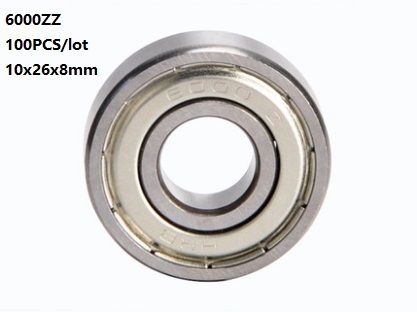 2019 6000ZZ Bearing 6000Z 6000 Z ZZ 10*26*8mm Shielded Deep Groove Ball ...