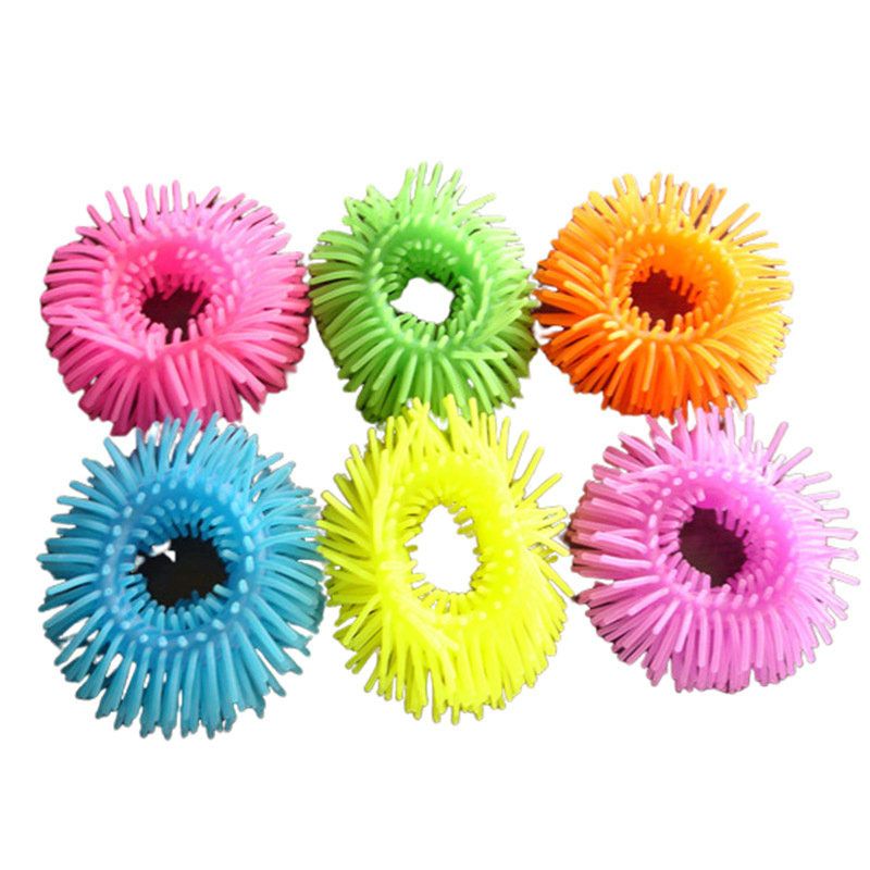 TPR Soft Toys Stretch Spaghetti String Noodles Sensory Toy Furry Ball ...