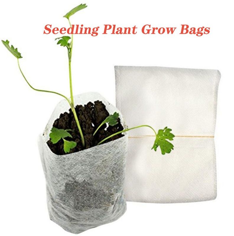 2020 Seedling Plant Grow Bags Biodegradable Non Woven Nursery Grow Bags ...
