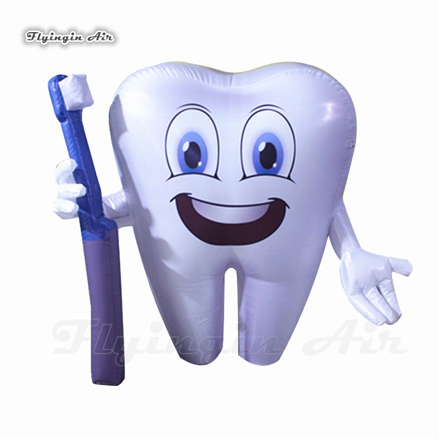 2020 Advertising Inflatable Tooth Balloon 2m/3m Giant White Tooth ...