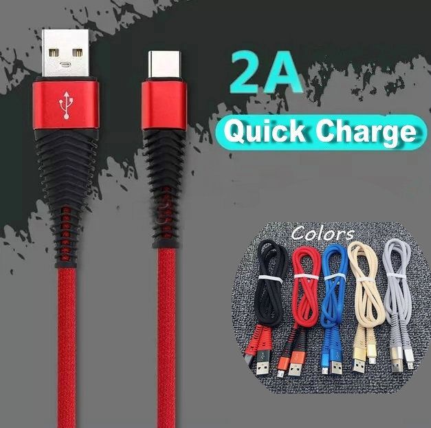 High Speed Flexible USB Cable High Tensile 2.4A Charging Data Nylon ...