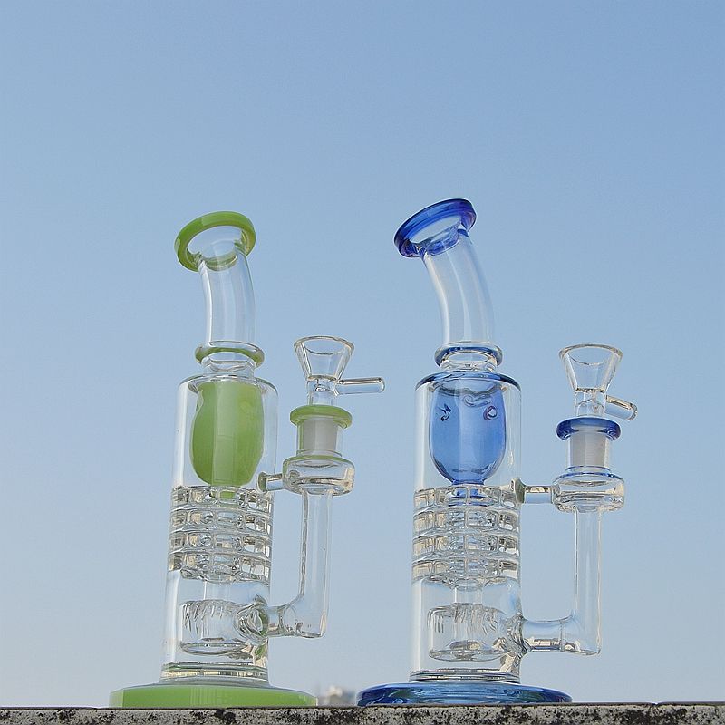 2019 Torus Glass Bong Ratchet Perc Glass Bongs Inverted Showerhead Dab ...