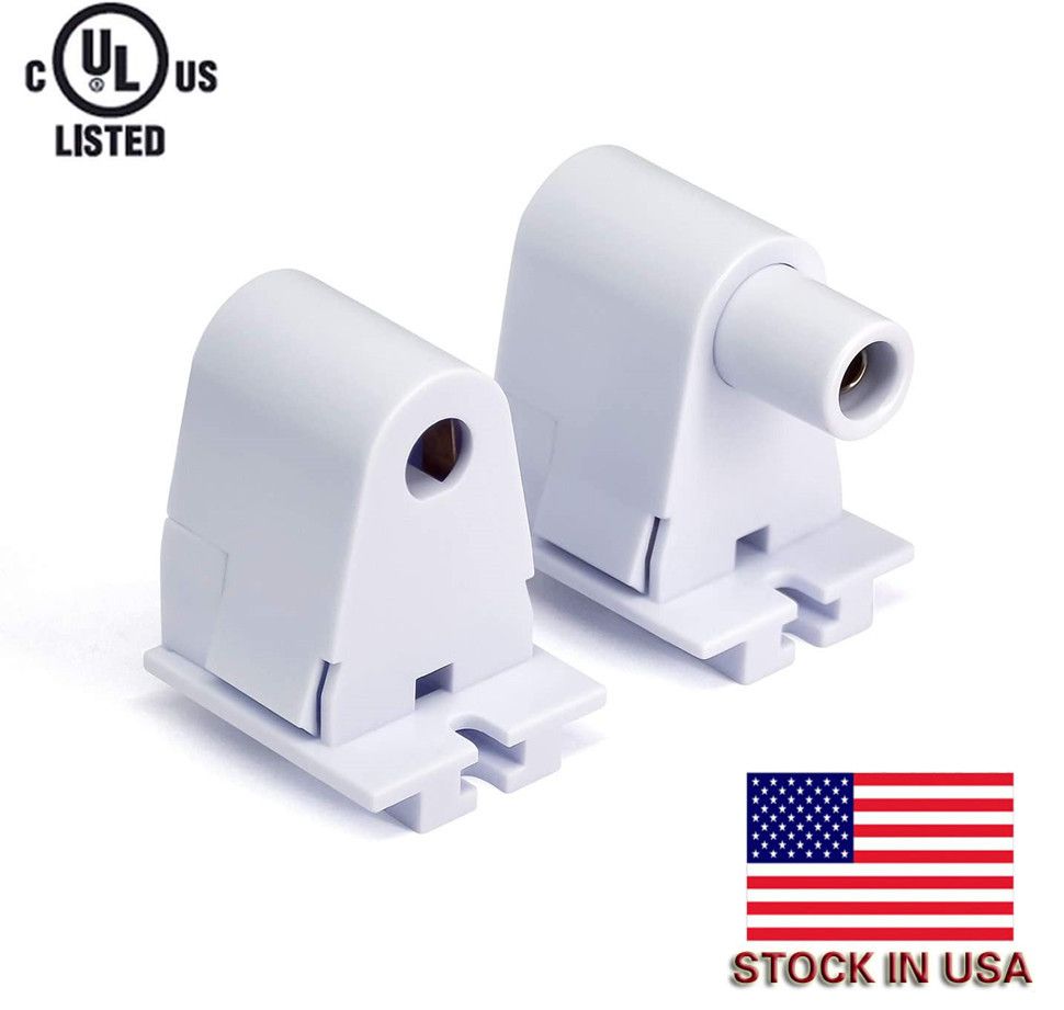 2021 Stock In USA + End Connector Fa8 Holder T8 Led Tube Light Lamp ...