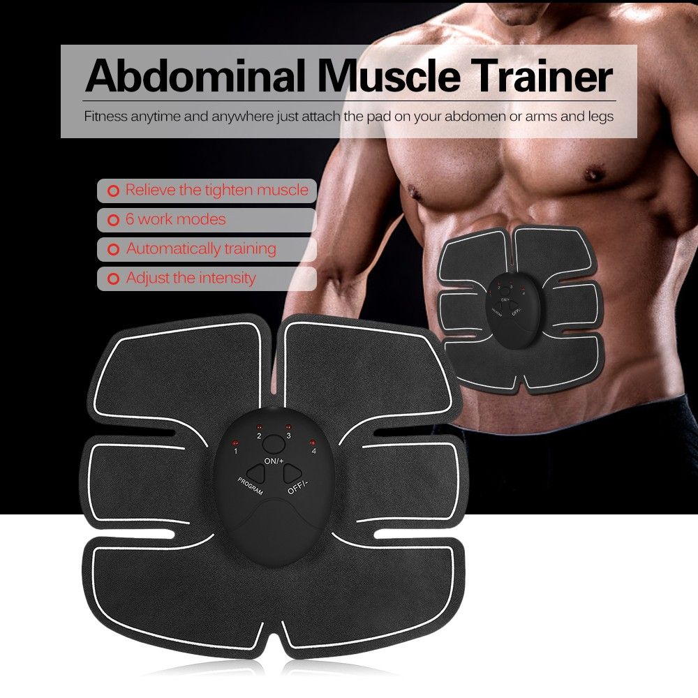 Electric Abdominal Muscle Stimulator Trainer Exerciser Unisex Smart ...