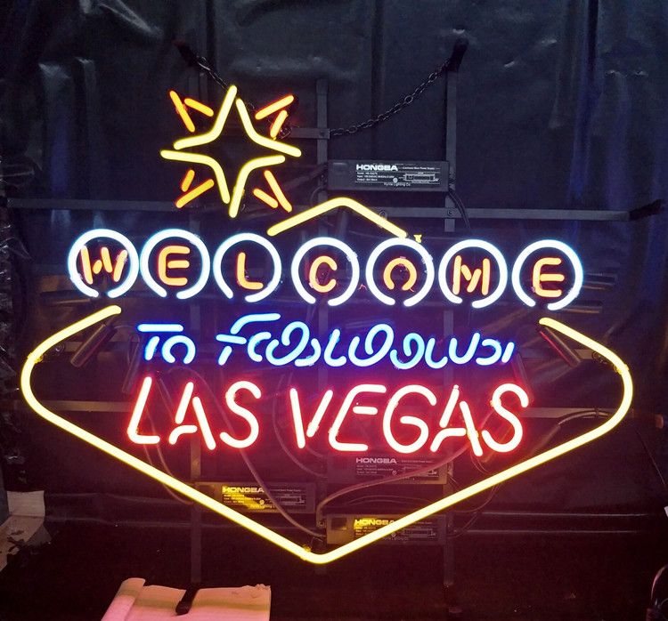2019 Factory LAS VEGAS Led Glass Tube Neon Signs Lamp Lights Hotel ...