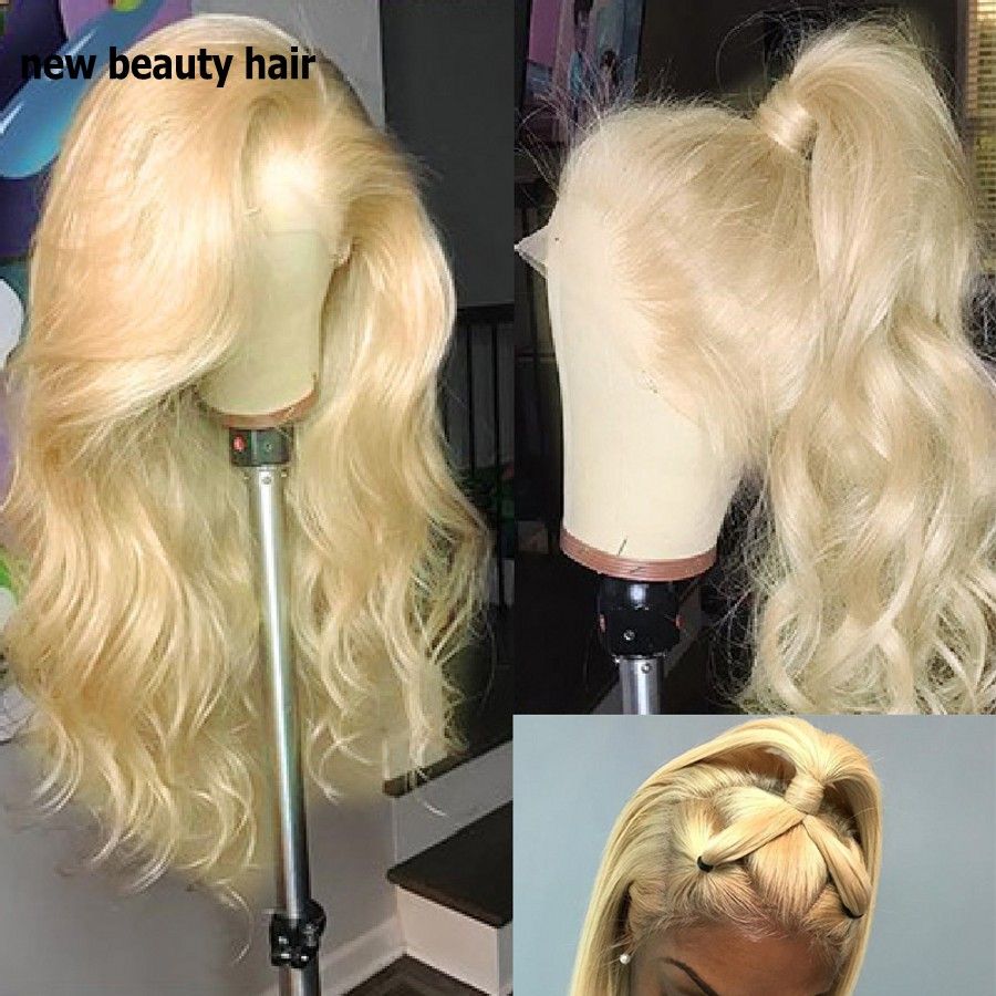 2019 Newest Blonde 360 Lace Frontal Full Wigs Free Part Celebrity ...