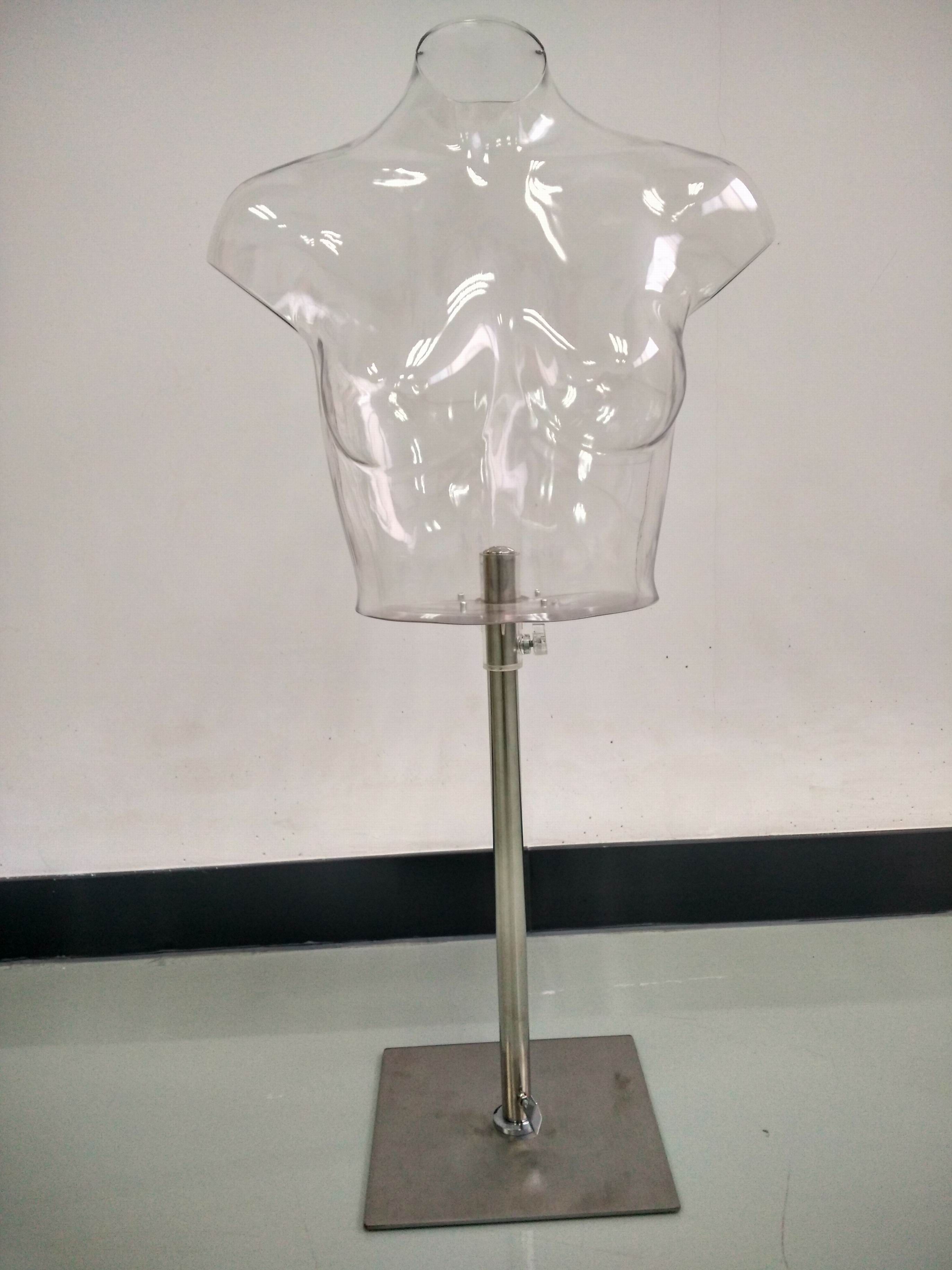 Shop Mannequin Online, High Level Transparent Mannequin With Base ...