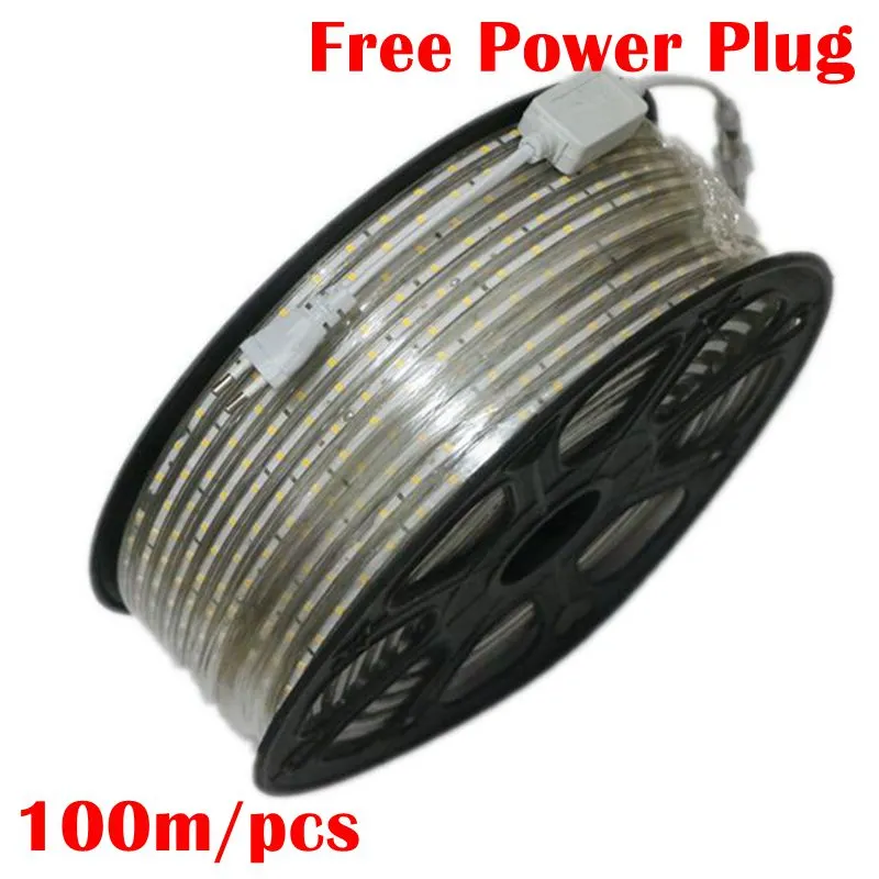 Umlight1688 100m / Rouleau SMD 2835 LED Light Strip 220 V 60LEDs / M ...