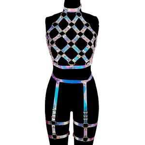 body harness costume garter leather stocking suspenders straps bondage ...