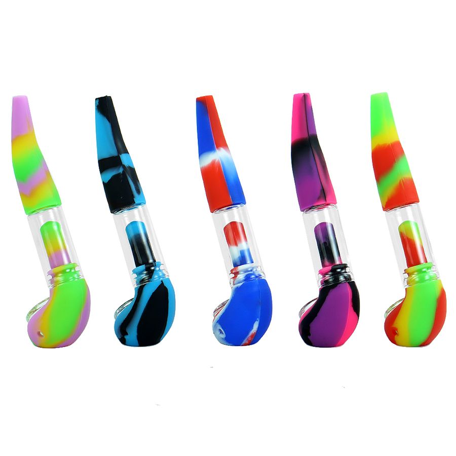 Pipe À Fumer 5.9 Narguilé En Verre Sherlock Tuyaux À Main En Silicone ...