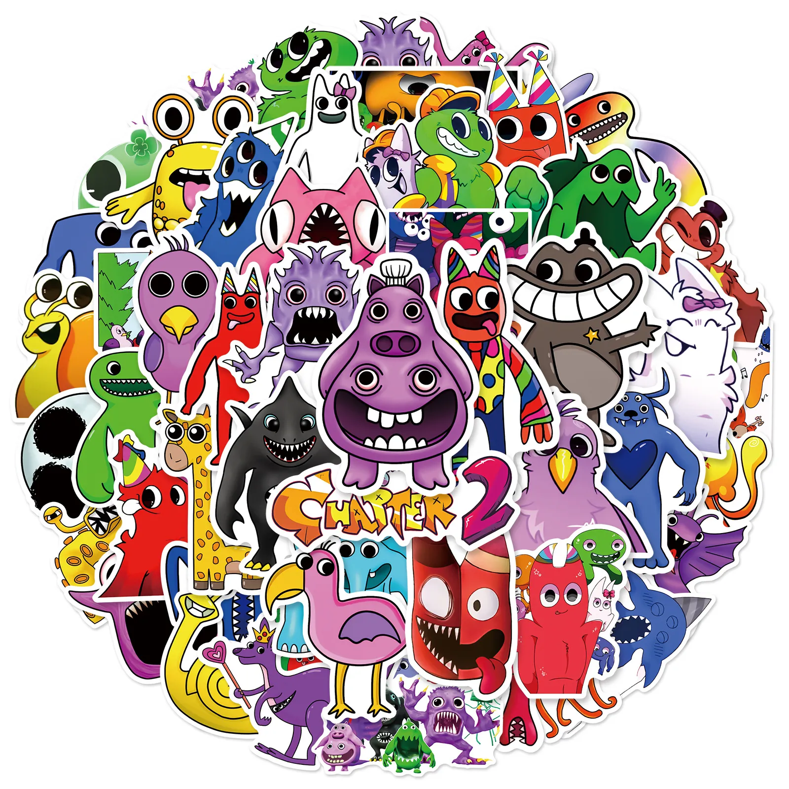 Jardin Autocollant Banban Mignon Dessin Animé Étanche Autocollant ...