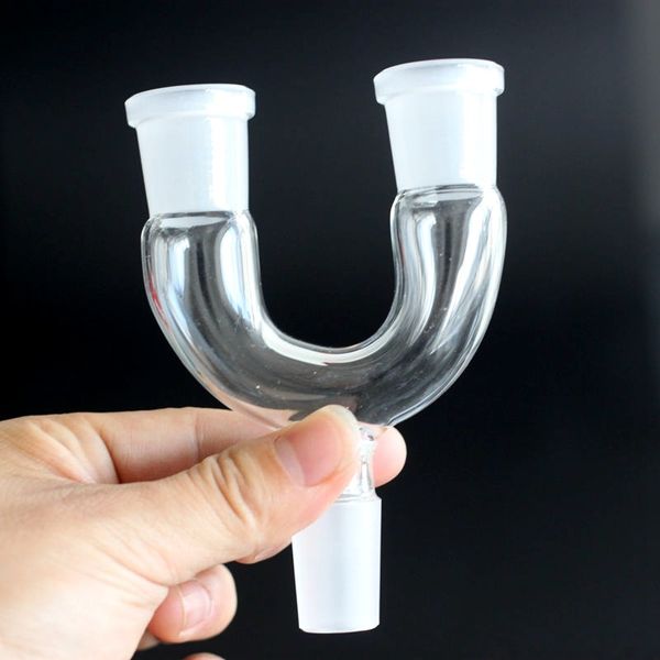 2021 U Shape Bong Adapter 14mm Male To Twin 18mm Female Drop Down ...